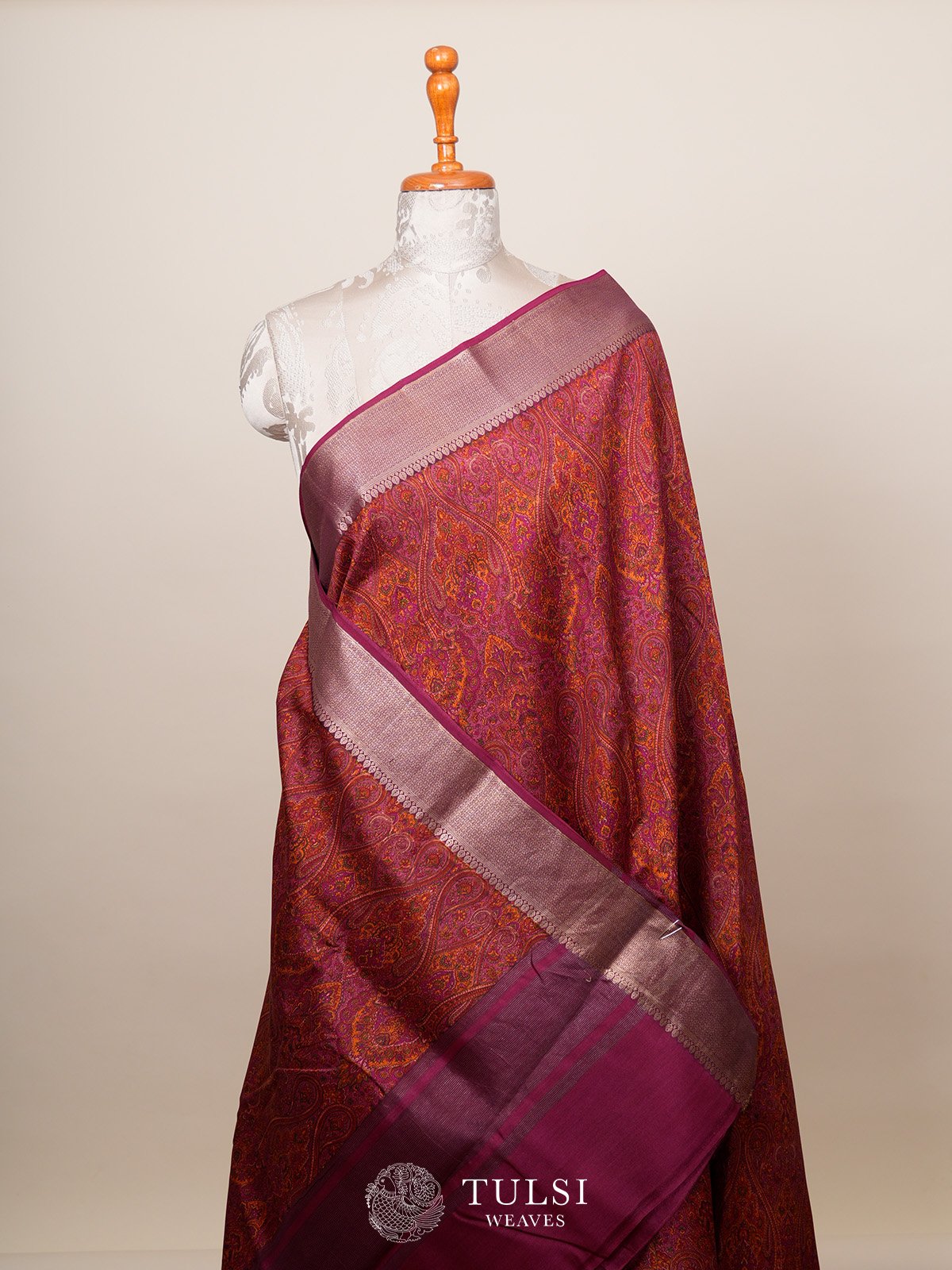 Rusty Orange Chaniya Silk Saree - Traditional Silk Saree Collection ...