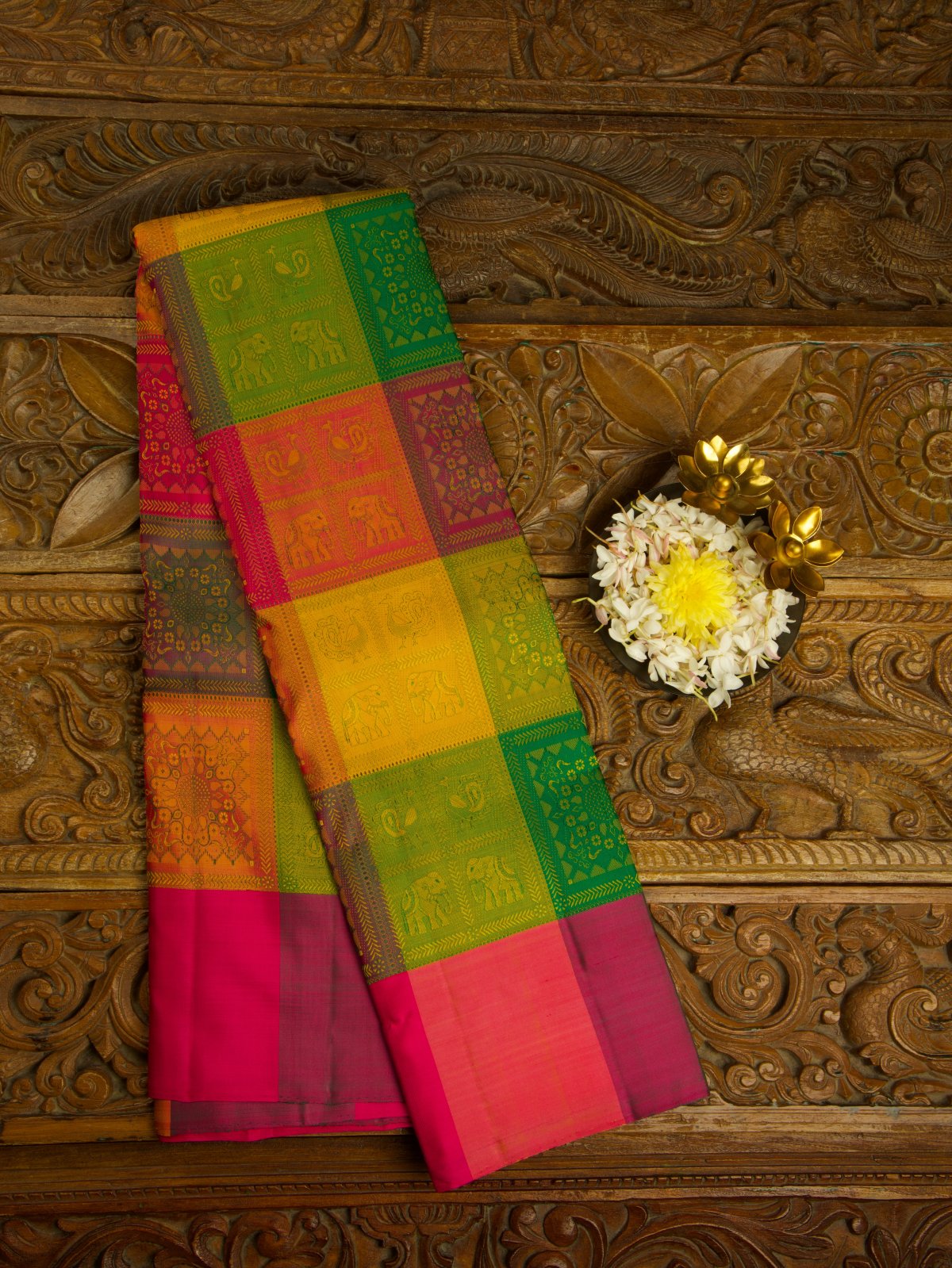 Buy Kanjeevaram Silk Sarees Online - Tulsi Weaves