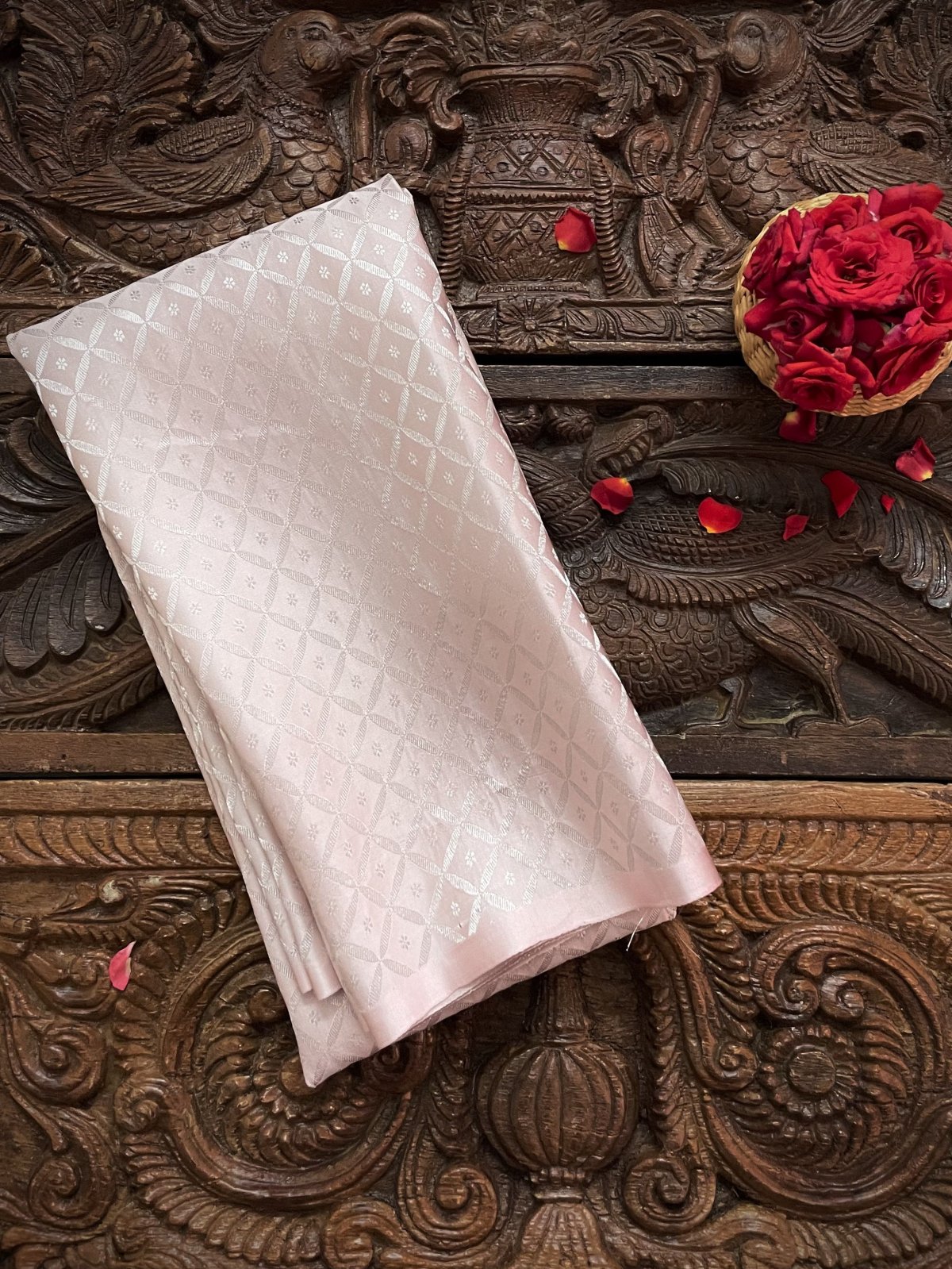 Banaras Silk Blouse Materials From Tulsi Weaves