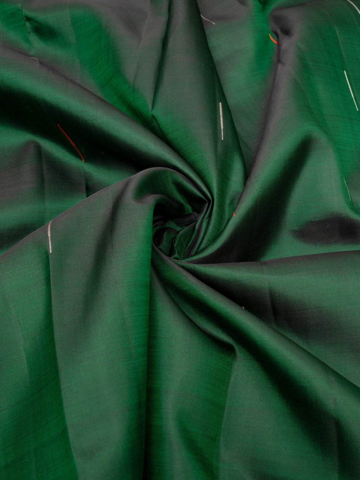 Shop Exquisite Dark Green Kanjeevaram Silk Saree with Pattu Pett Border ...